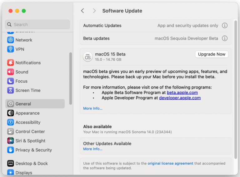 How to Download and Install macOS Sequoia Beta